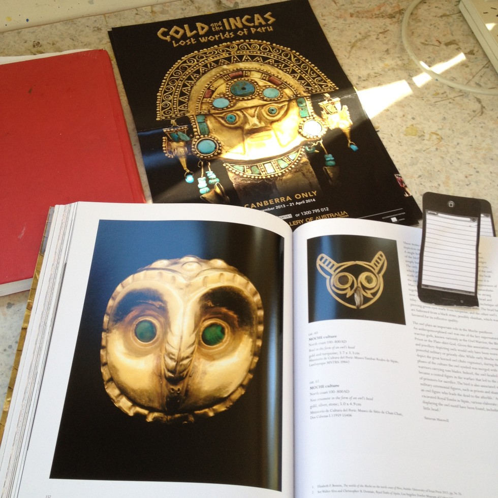Inca owl and tumi masks – Spirits Dancing